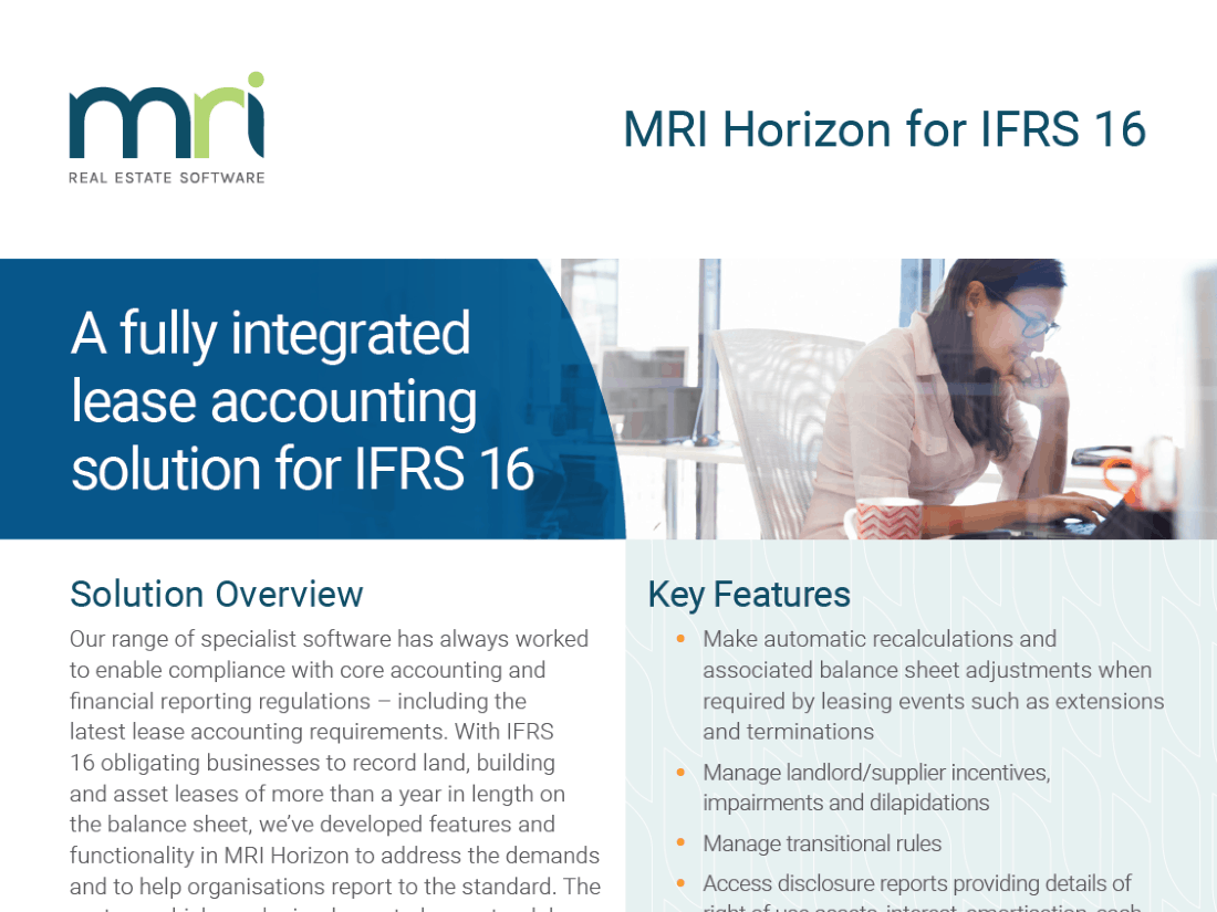 MRI Horizon for IFRS 16 - MRI Software | AE