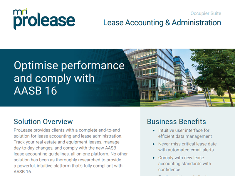 ProLease - MRI Software | AU