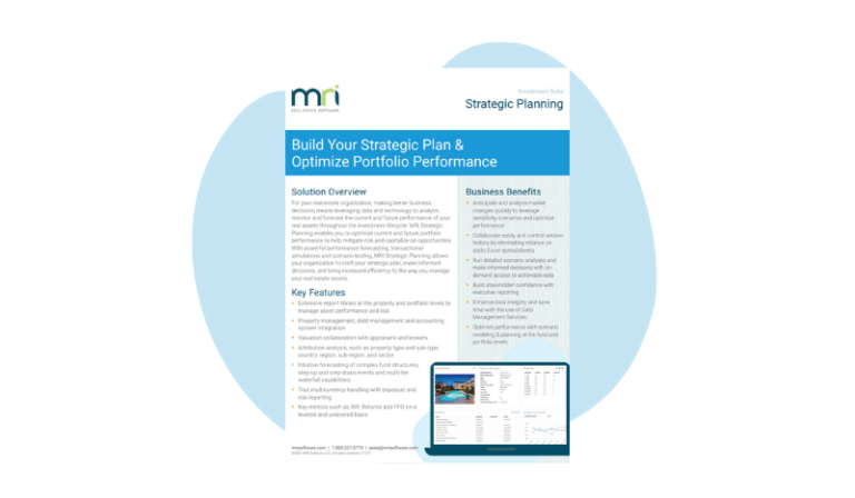 MRI Strategic Planning Data Sheet - MRI Software | AU