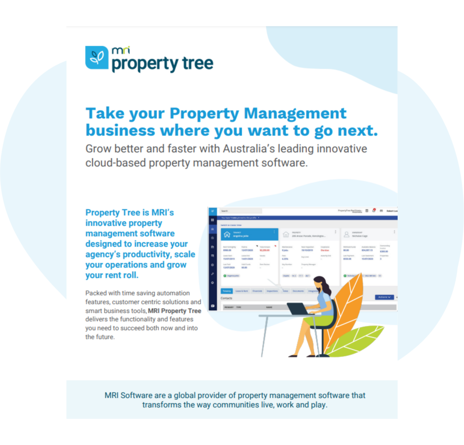 Property Tree Data Sheet - MRI Software AU
