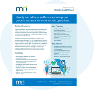 MRI Health Audit Check Datasheet | MRI Software AU
