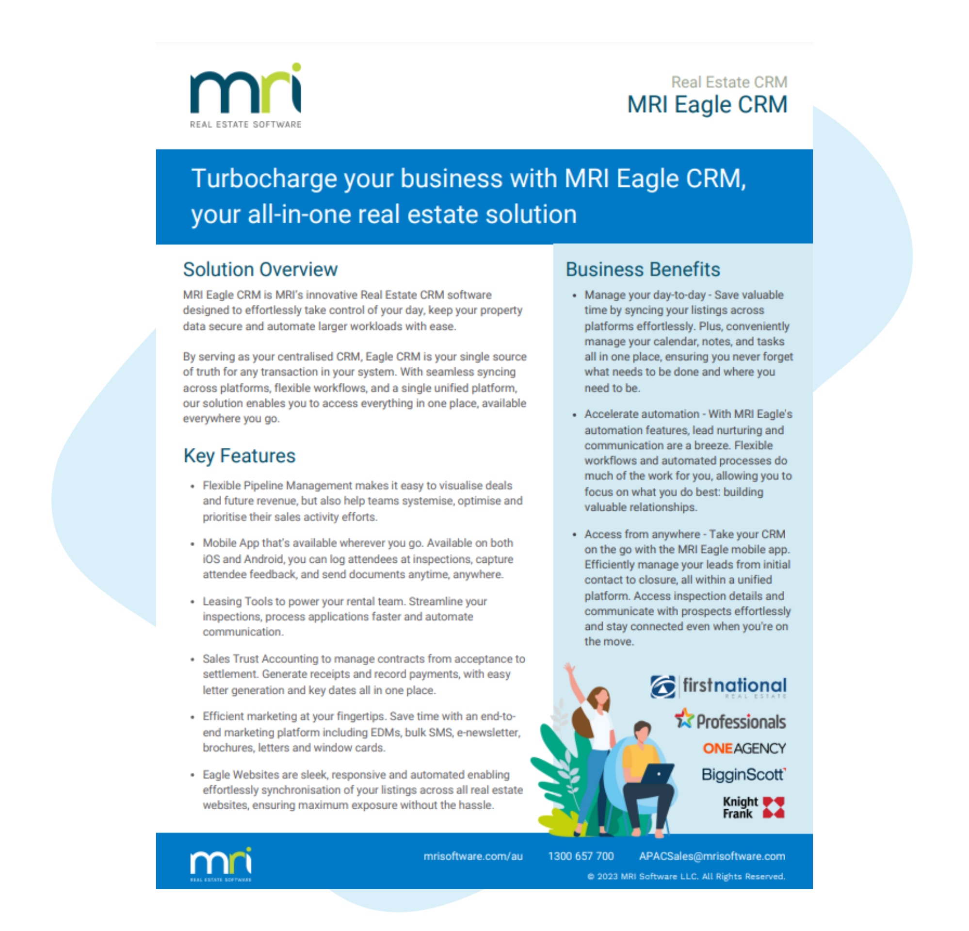 Turbocharge your business with MRI Eagle CRM - Download Now - MRI Software | AU