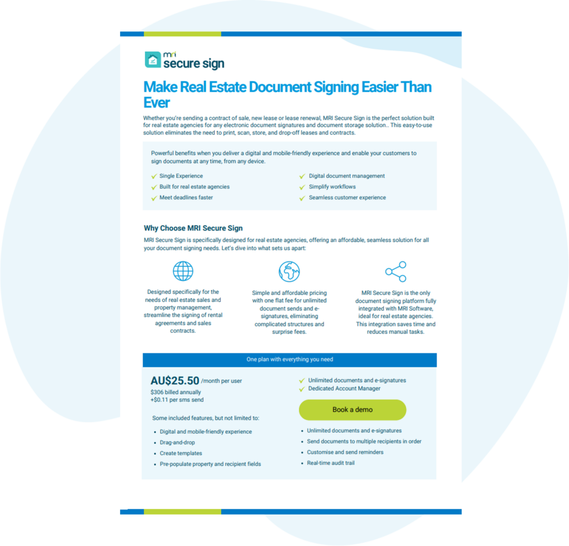Make Real Estate Document Signing Easier Than Ever - MRI Software | AU