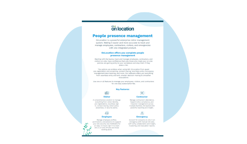 MRI OnLocation: People Presence Management