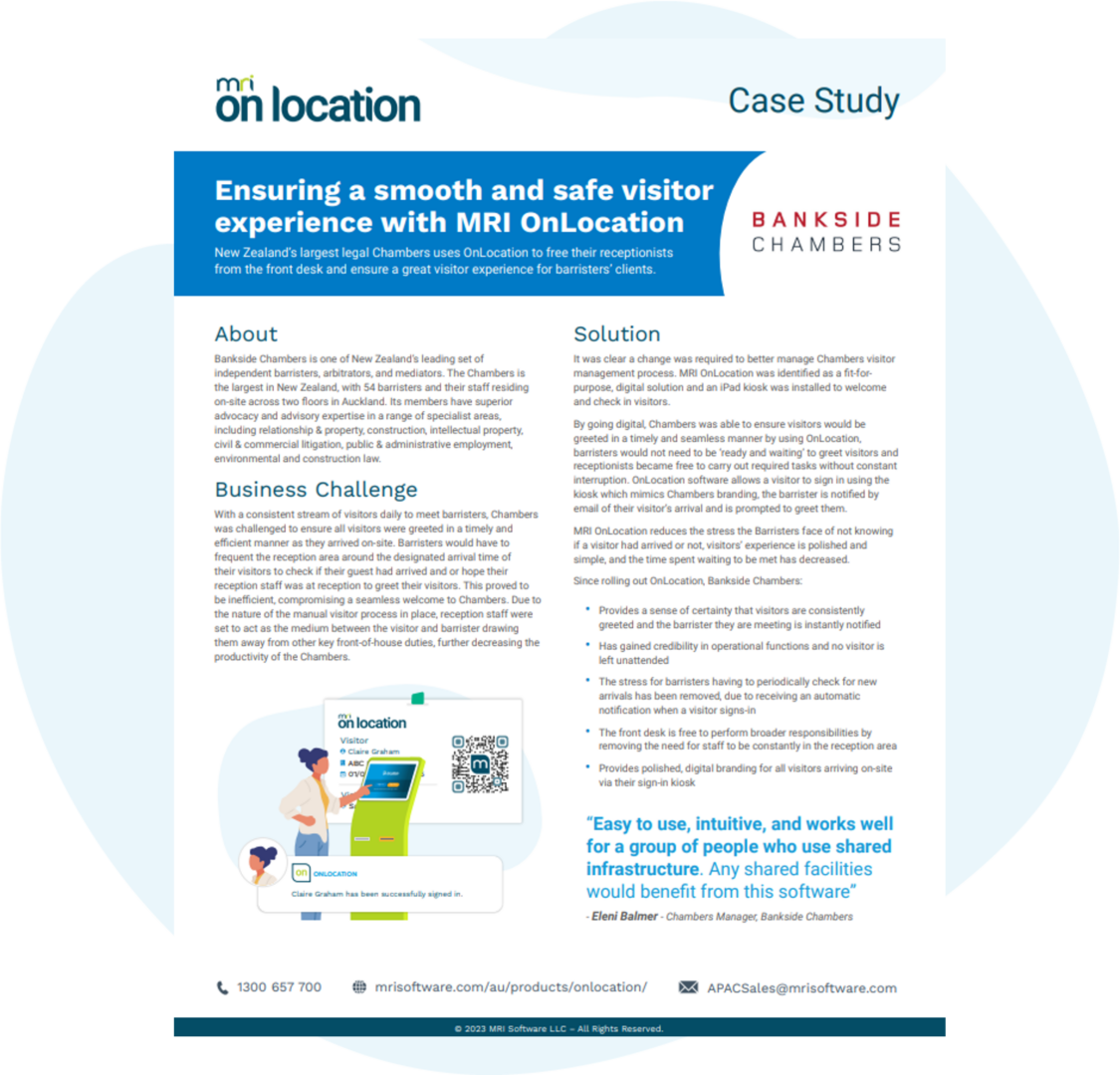 How MRI OnLocation helps you meet compliance requirements