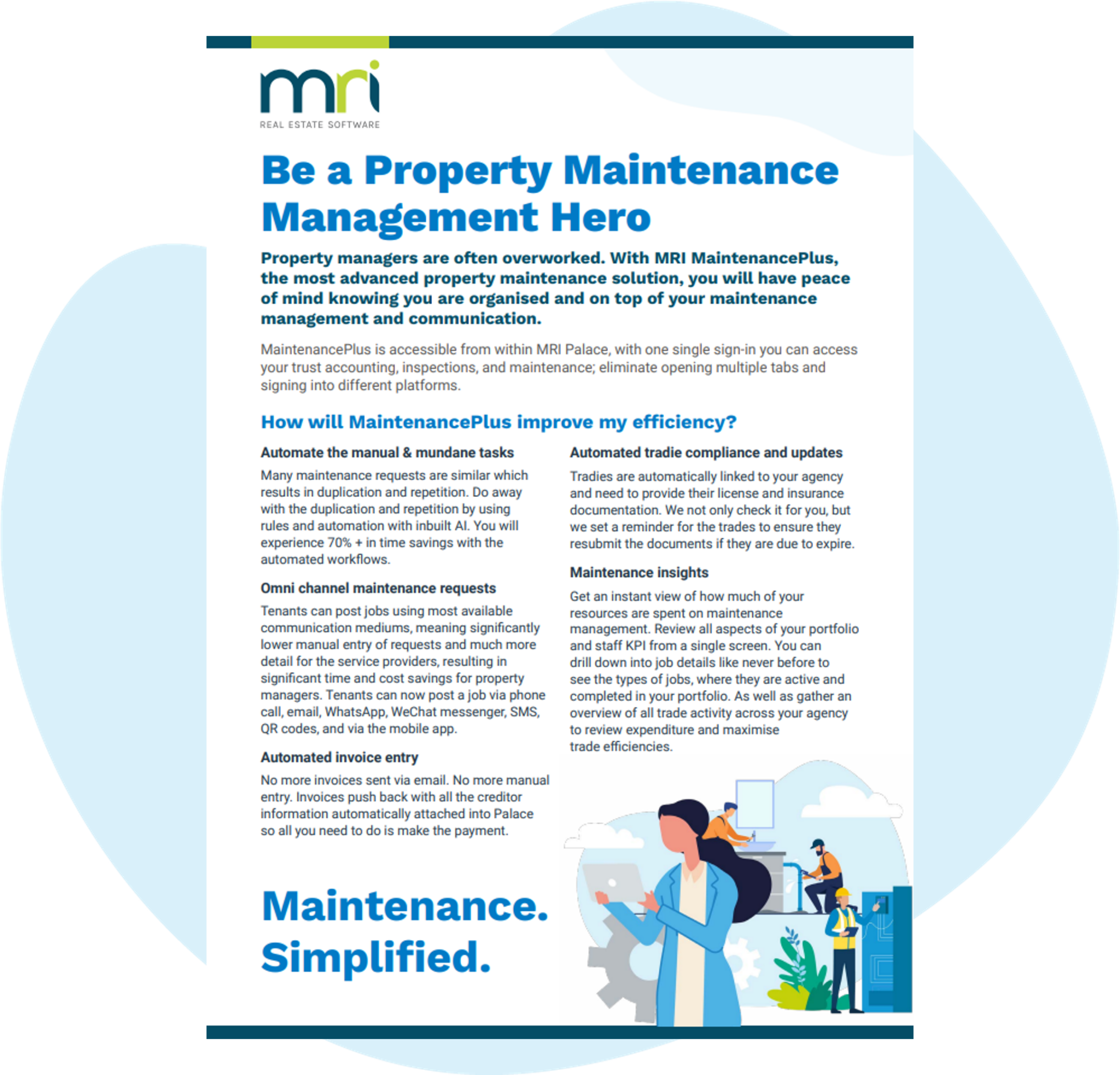 Be a Property Maintenance Management Hero - MRI Software | NZ