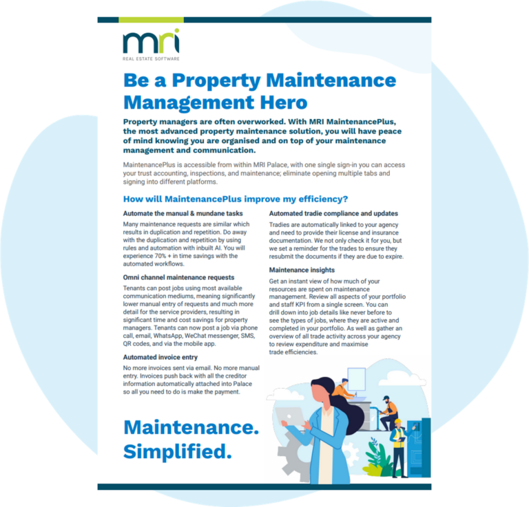 Be a Property Maintenance Management Hero - MRI Software | NZ