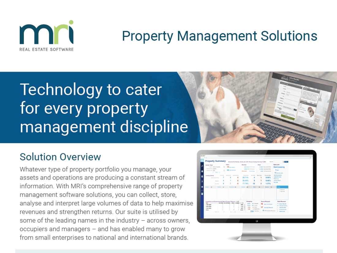 Property Management Solutions - MRI Software | UK