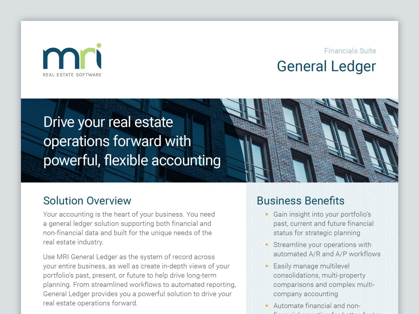 General Ledger - MRI Software