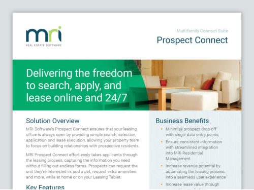 Prospect Connect - MRI Software