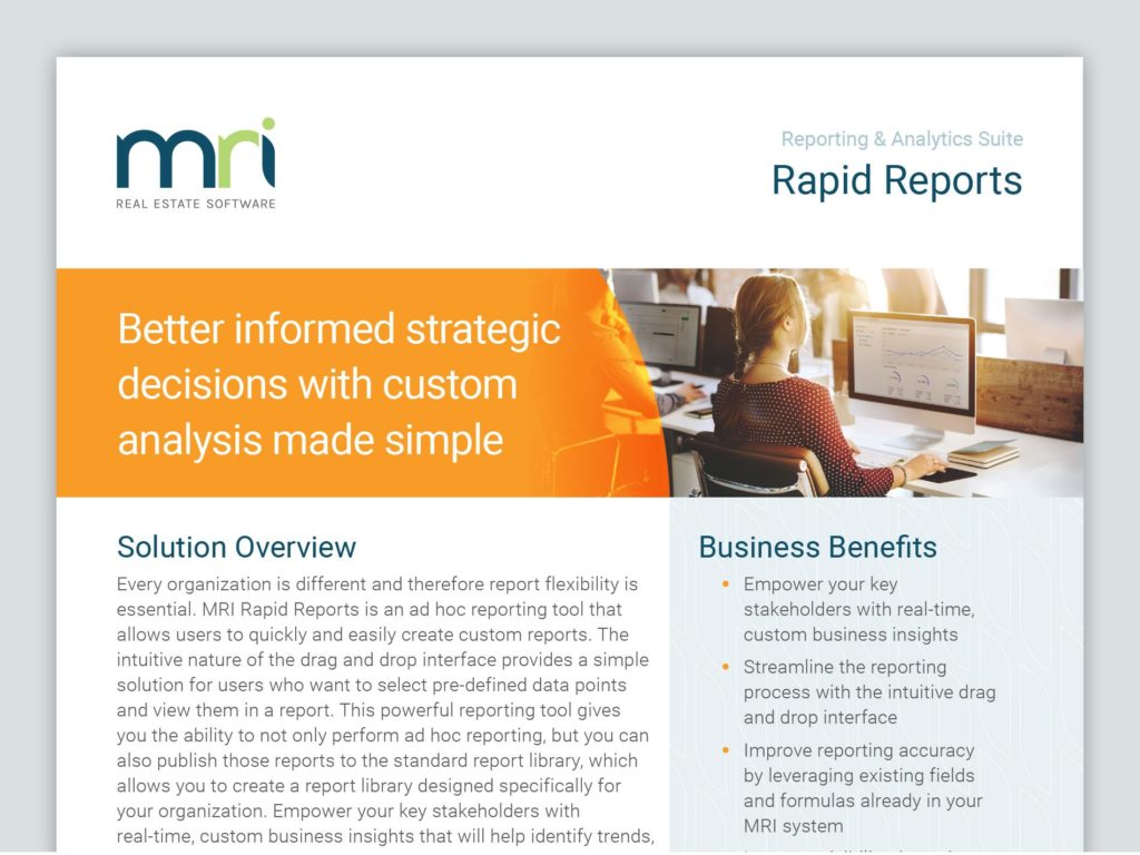 Rapid Reports - MRI Software