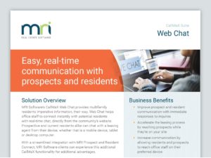 Callmax Web Chat - MRI Software