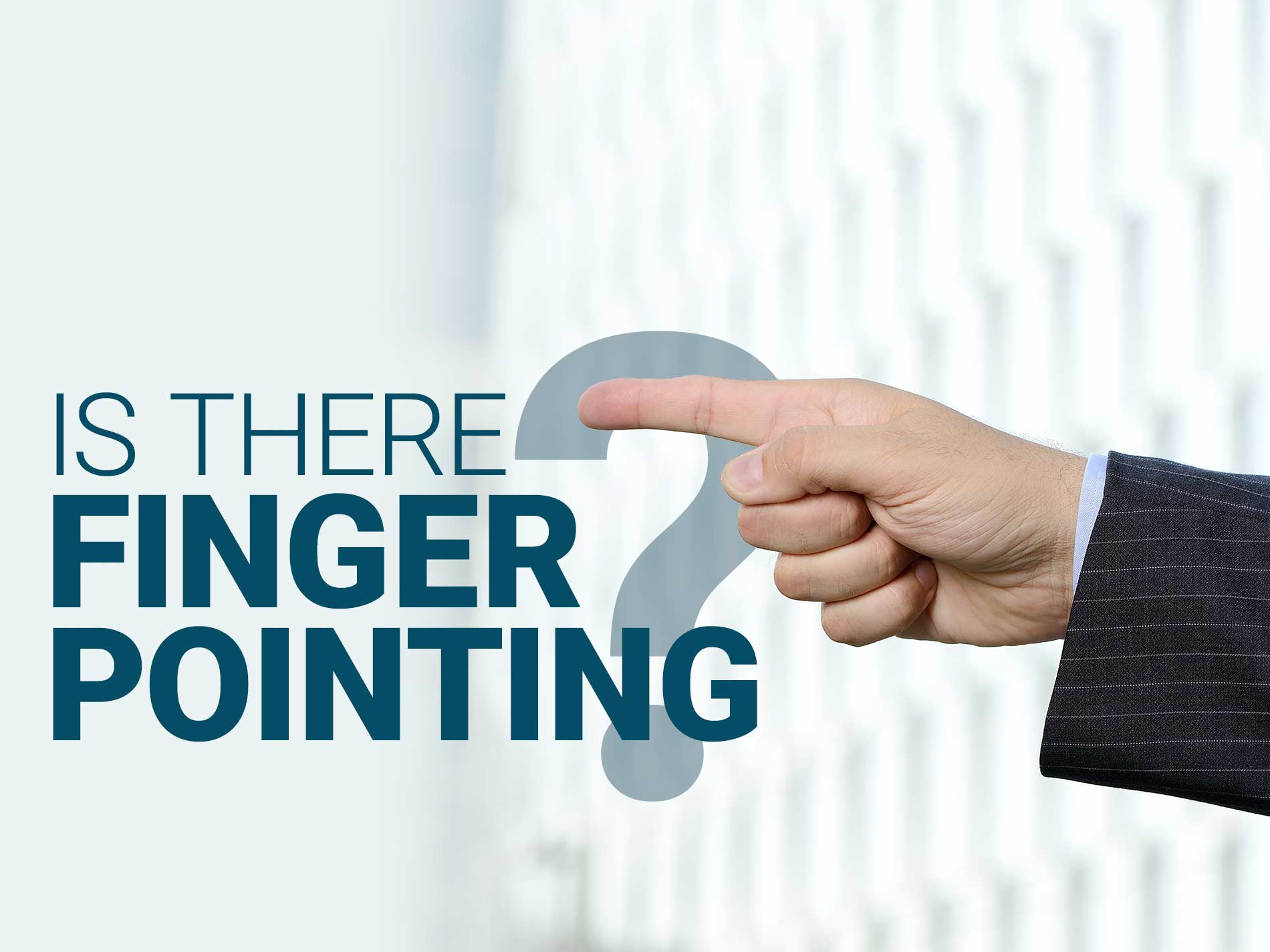 No finger pointing: Stop saying “not me” - MRI Software