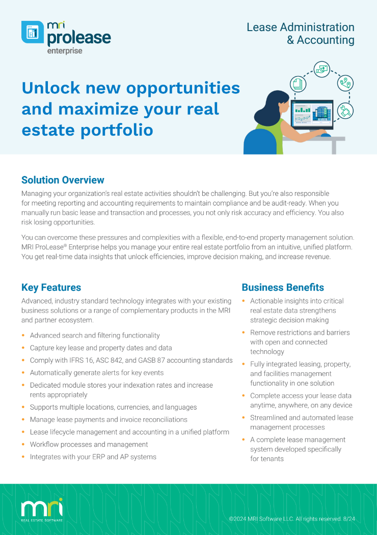MRI ProLease Enterprise - MRI Software