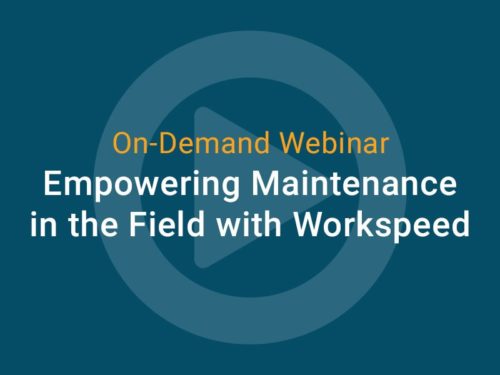Empowering Maintenance in the Field with Workspeed - MRI Software