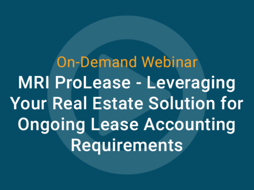 MRI ProLease Central – leveraging your real estate solution for ongoing ...