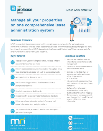 MRI ProLease Central - MRI Software