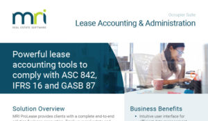 MRI ProLease Lease Accounting & Administration - MRI Software