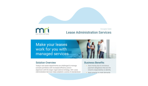 Lease Administration Services - MRI Software