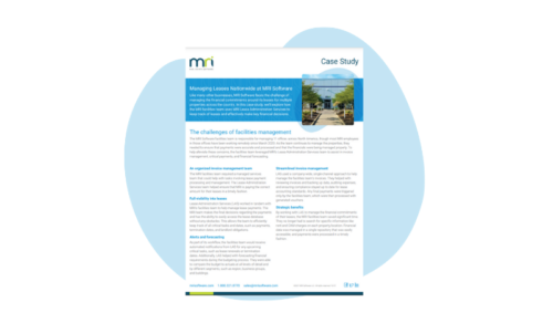 Managing Leases Nationwide at MRI Software