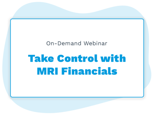 Take Control with MRI Financials - MRI Software