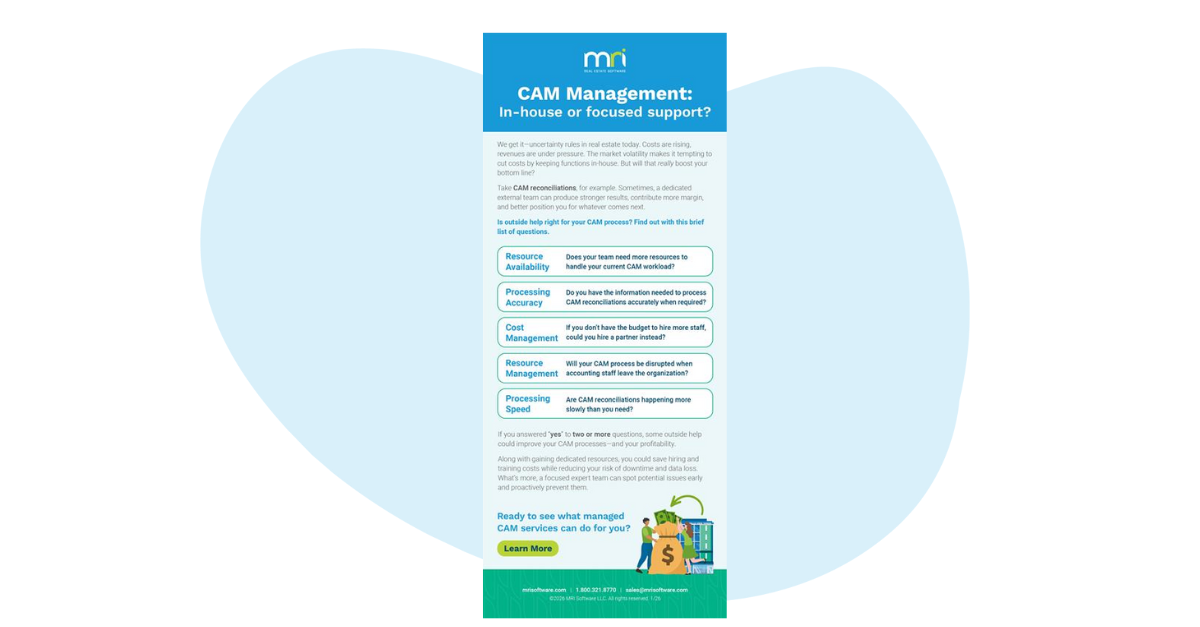 CAM Management: In-house or focused support? - MRI Software
